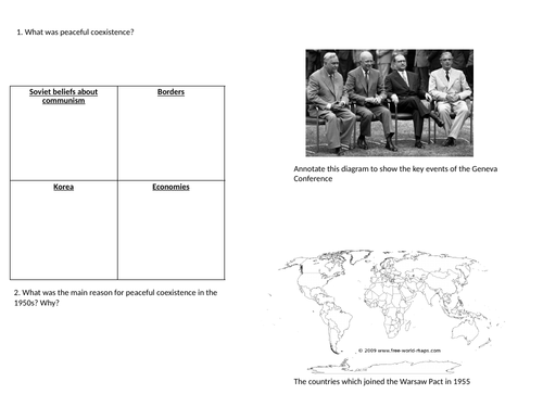 Cold War 1950s | Teaching Resources