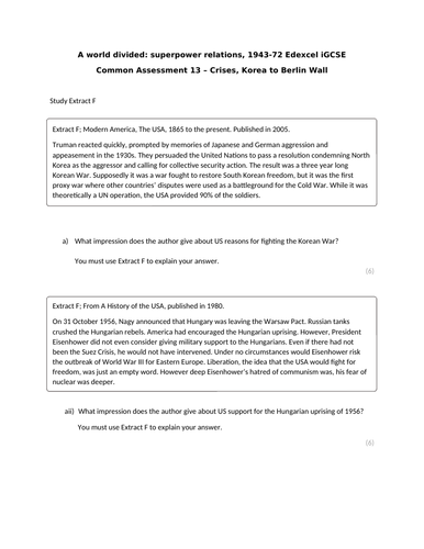 Cold War 1950s | Teaching Resources