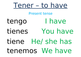 Tener expressions | Teaching Resources
