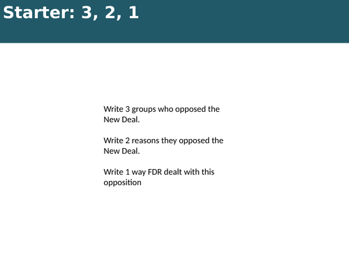 Opposition to the New Deal | Teaching Resources