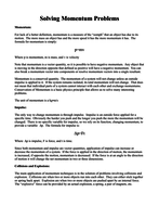 Conservation of Momentum in 2D and Collisions | Teaching Resources