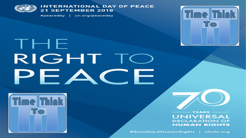 UN International Day Of Peace Assembly September 2018 TTT | Teaching ...