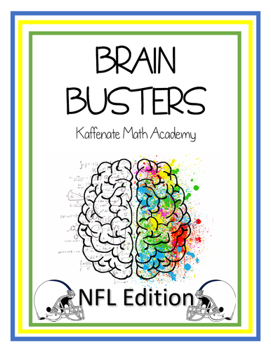 Kaffenate Brain Buster--NFL Edition | Teaching Resources