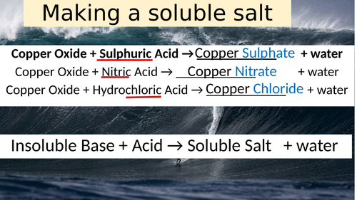 Making Soluble Salt from Insoluble Base, Required Practical (Copper ...