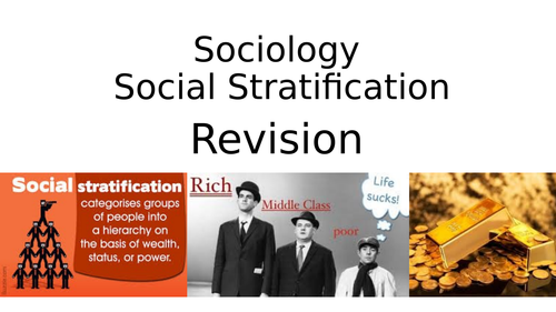 AQA GCSE SOCIOLOGY SOCIAL STRATIFICATION REVISION WORKSHEETS POWERPOINT ...