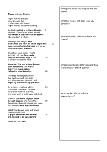 AQA Power and Conflict Poetry FULL revision/homework pack | Teaching ...