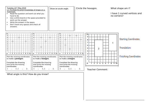 Shape mish-mash (formative assessment) Year 3/4 | Teaching Resources
