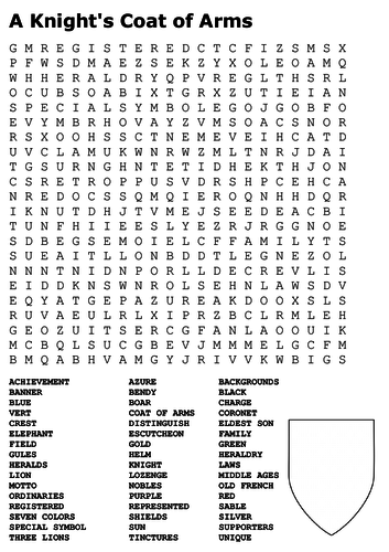 Knights and Castles Word Search Bundle | Teaching Resources