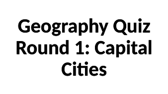 End of Year Geography Quiz | Teaching Resources