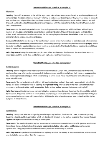 Health and the People - AQA - Medieval medicine - Healers and ...