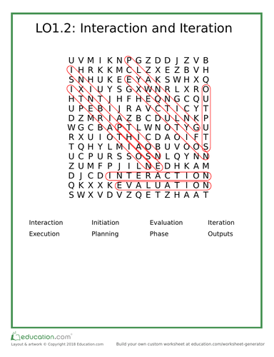 OCR Cambridge National in IT - Word Search LO1 Lesson starters ...