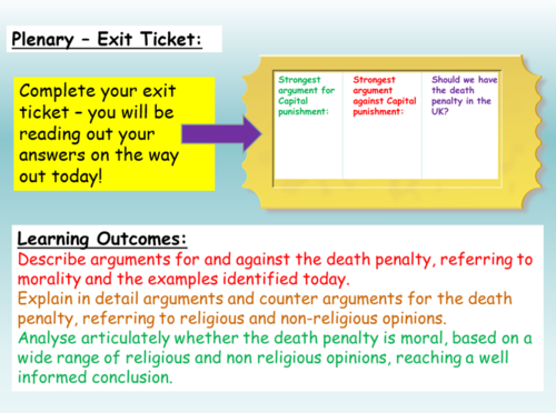 The Death Penalty / Capital Punishment | Teaching Resources