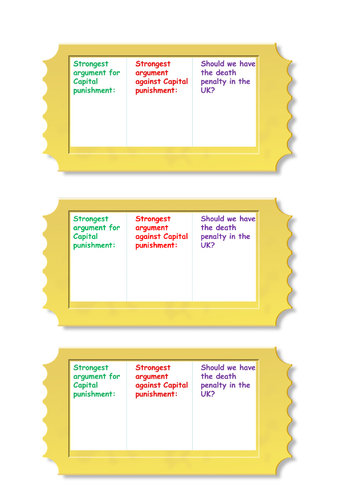 The Death Penalty / Capital Punishment | Teaching Resources