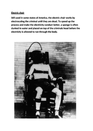 The Death Penalty / Capital Punishment | Teaching Resources