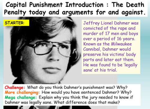The Death Penalty / Capital Punishment | Teaching Resources