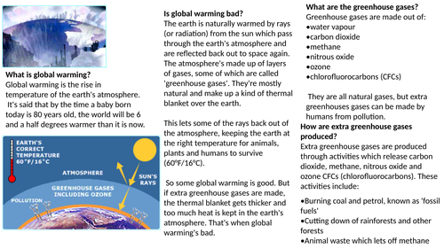 Global warming | Teaching Resources