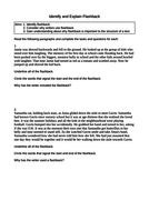 Flashback Worksheets Structure Analysis Explain GCSE High School Exam ...