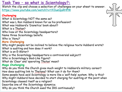 Scientology | Teaching Resources