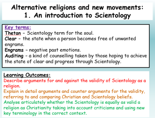 Scientology | Teaching Resources