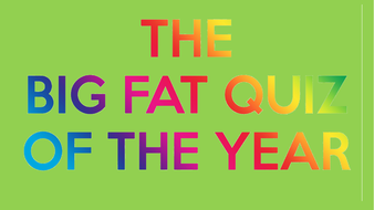 Big Fat Quiz Of The Year (Quiz 1) | Teaching Resources
