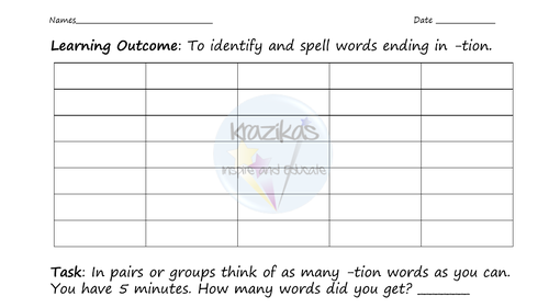 tion suffix: PowerPoint Lesson | Teaching Resources
