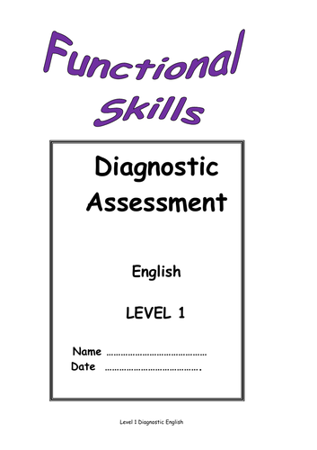 Free Functional Skills Diagnostic Assessments For Maths And English E3 ...