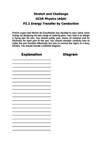 AQA Physics GSCE P2 (Energy Transfers) - Gifted and Talented Resources ...