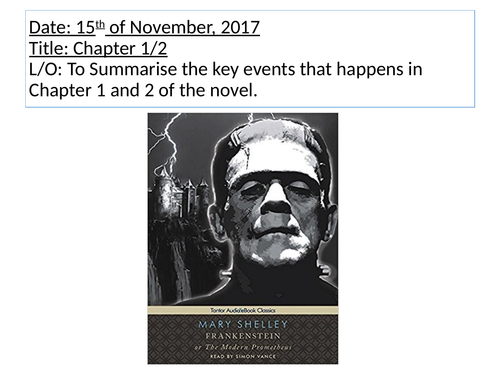 Frankenstein GCSE English | Teaching Resources