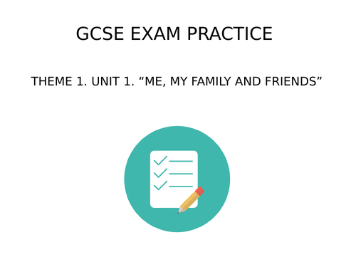 AQA Spanish Theme 1 Identity and culture | Teaching Resources