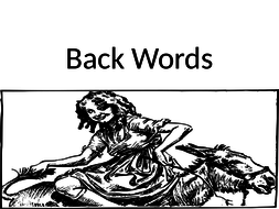 Back Words ESL Activity | Teaching Resources