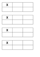 Grid Method Blank 2 digit x 1 digit template | Teaching Resources