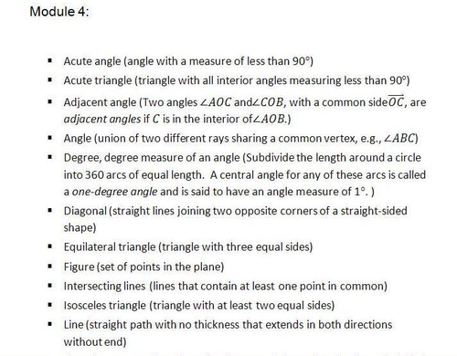 FREE-Grade 4 Math Vocabulary for ENTIRE Modules 1-7 EngageNY Common ...