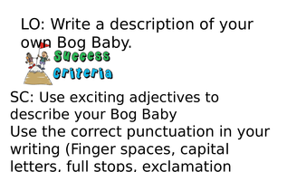 Year 1 Literacy Unit of Work - The Bog Baby | Teaching Resources