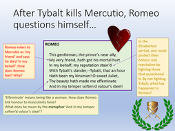 Romeo and Juliet - Tybalt Act 3 Scene 1 by Lead_Practitioner | Teaching ...