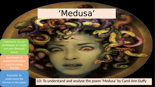 'Medusa' by Carol Ann Duffy | Teaching Resources