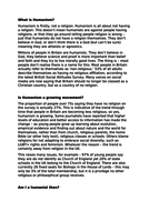 Humanism | Teaching Resources
