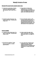 GCSE Maths Worksheet: Mutually Exclusive Events | Teaching Resources
