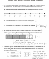 Grade 3, Math Module 5 REVIEW & ASSESSMENT w/Ans keys (printables ...