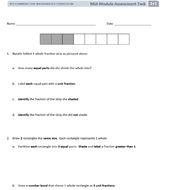 Grade 3, Math Module 5 REVIEW & ASSESSMENT w/Ans keys (printables ...