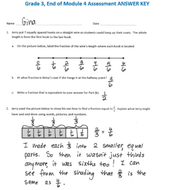 Grade 3, Math Module 5 REVIEW & ASSESSMENT w/Ans keys (printables ...