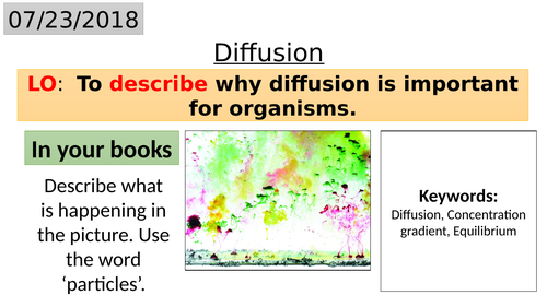 B1.6 Diffusion | Teaching Resources