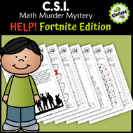 CSI Math Murder Mystery - Fortnite Edition | Teaching Resources