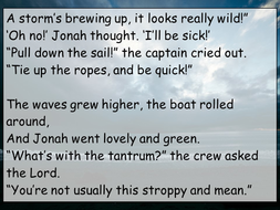 Jonah and the Whale story poem, KS1/KS2 | Teaching Resources