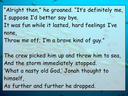 Jonah and the Whale story poem, KS1/KS2 | Teaching Resources