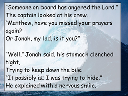 Jonah and the Whale story poem, KS1/KS2 | Teaching Resources