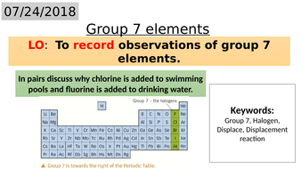 C2.4 Group 7 Halogens | Teaching Resources