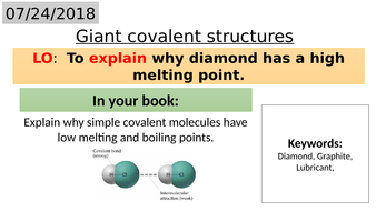 C3.7 Giant covalent molecules | Teaching Resources