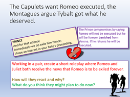 Romeo and Juliet - After Tybalt's Death by Lead_Practitioner | Teaching ...