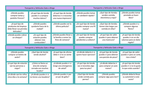Places and Buildings Spanish Tic-Tac-Toe or Bingo Game | Teaching Resources