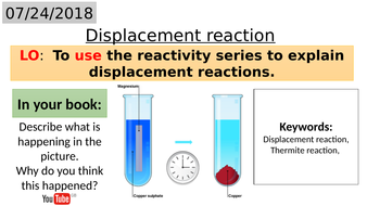 C5.2 Displacement Reactions | Teaching Resources